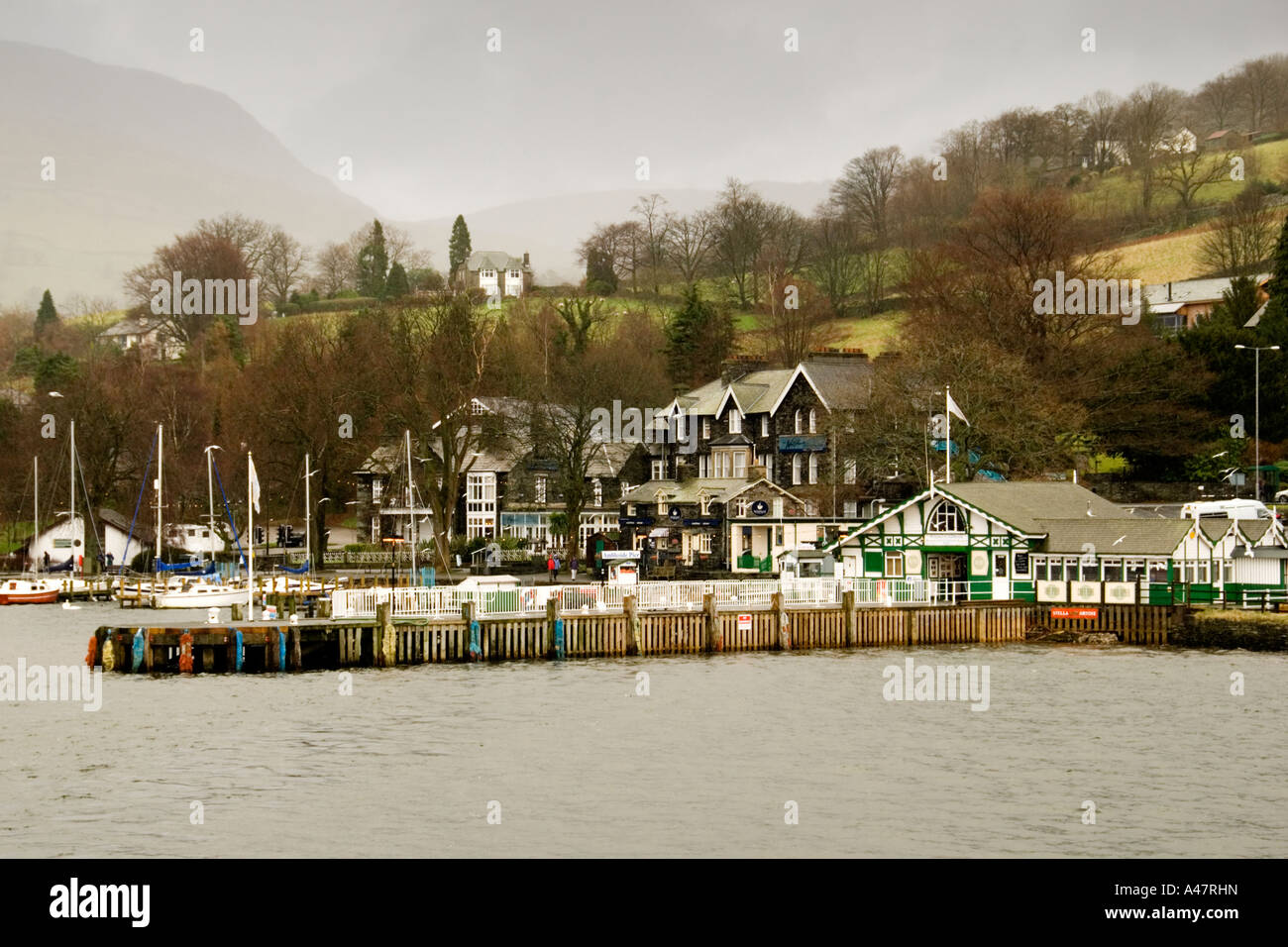 Waterhead, Ambleside, Lake Windermere, Cumbria, England, UK Stock Photo ...
