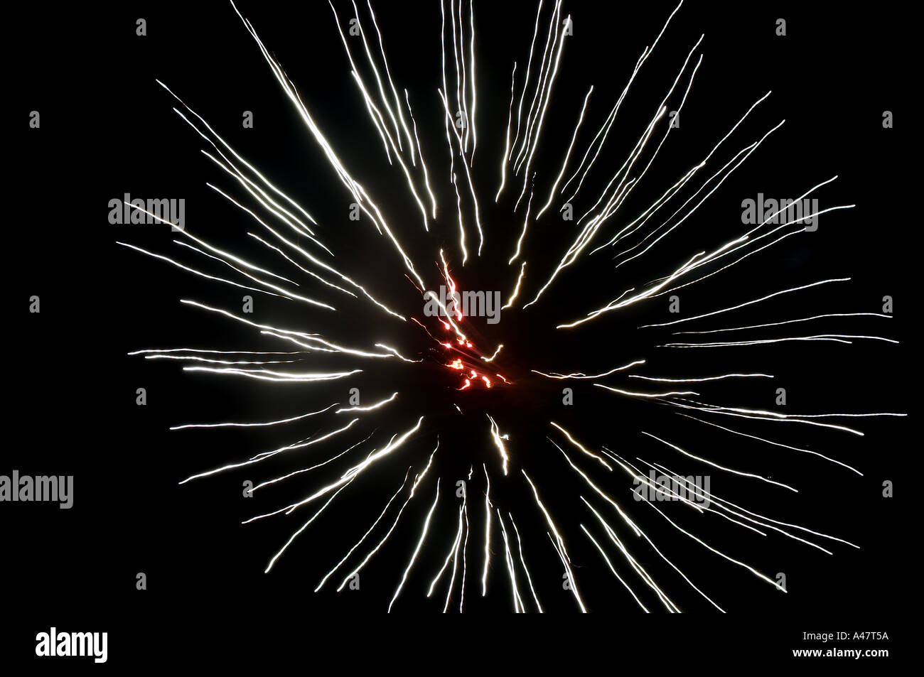 Exploding firework at Guy Fawkes Bonfire Night firework display 5th ...