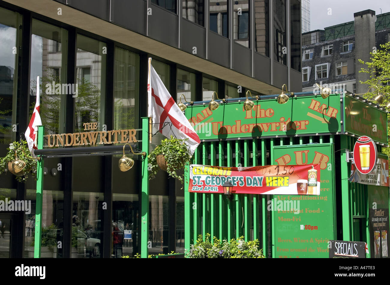 The Underwriter pub City of London EC3 England Stock Photo - Alamy