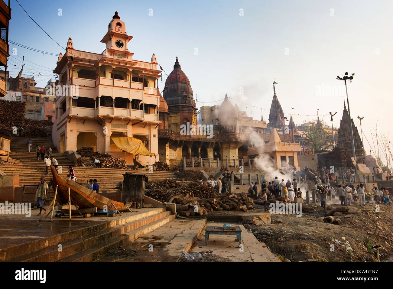 Varanasi's Burning Ghats Stock Photo - Alamy