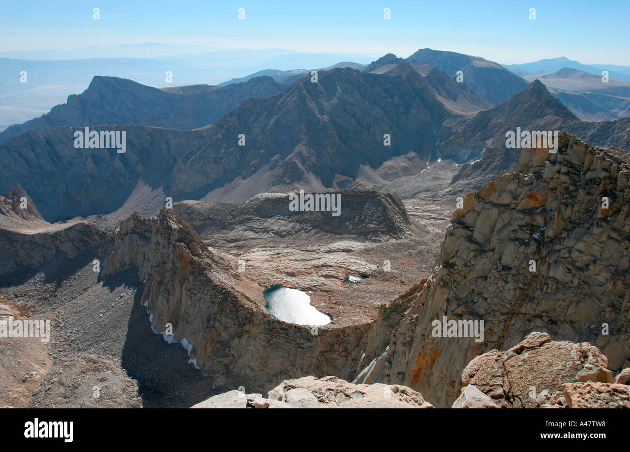 View from Mount Whitney Summit Stock Photo - Alamy
