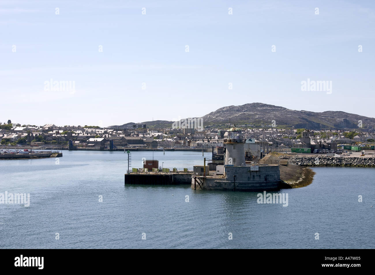 Harbour lighthouse holyhead port hi-res stock photography and images ...
