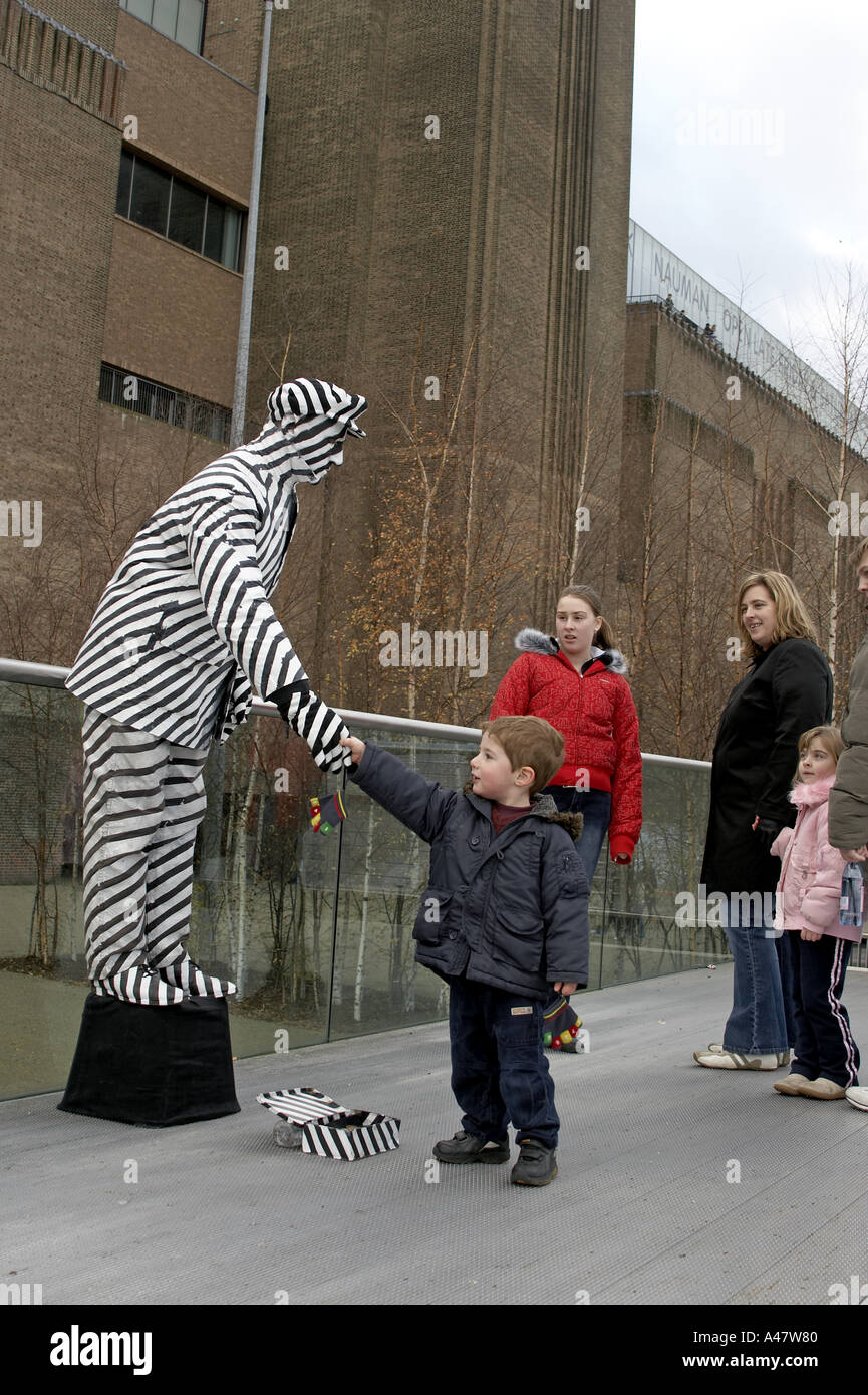 Mime artist with boy hi-res stock photography and images - Alamy