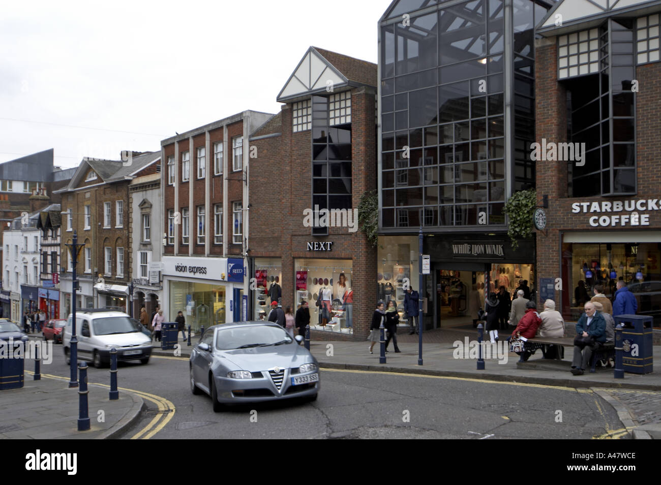 Guildford high street market hi-res stock photography and images - Alamy