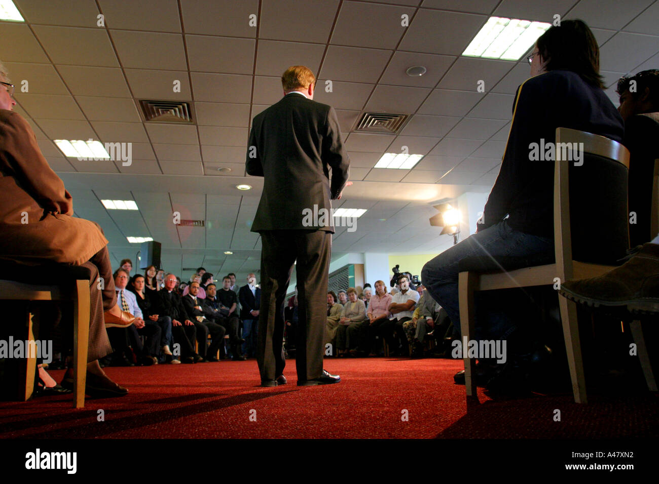 Charles Kennedy, former lib dem leader at Headingly cricket ground ...