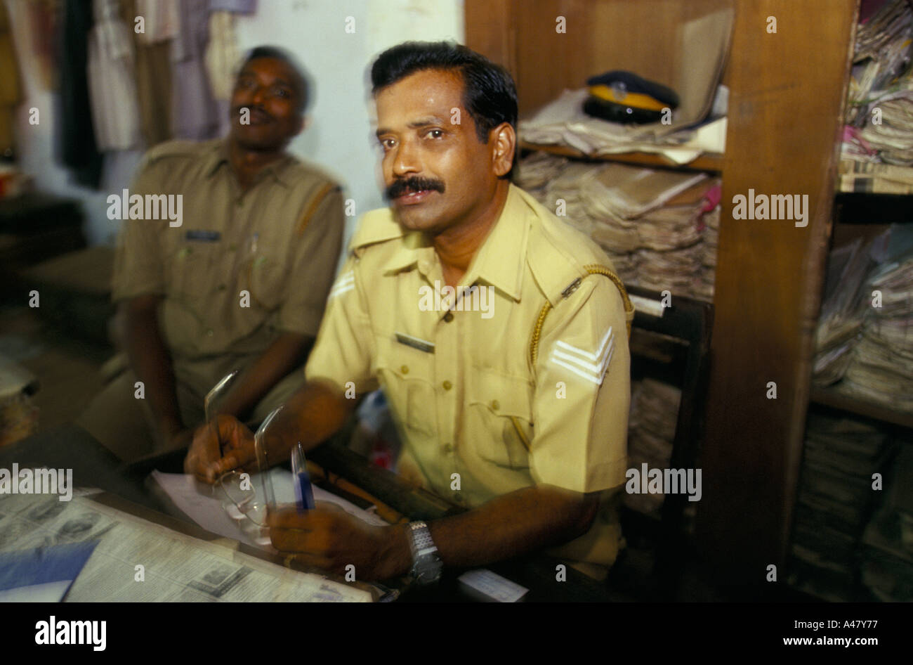 Police station desk hi-res stock photography and images - Alamy