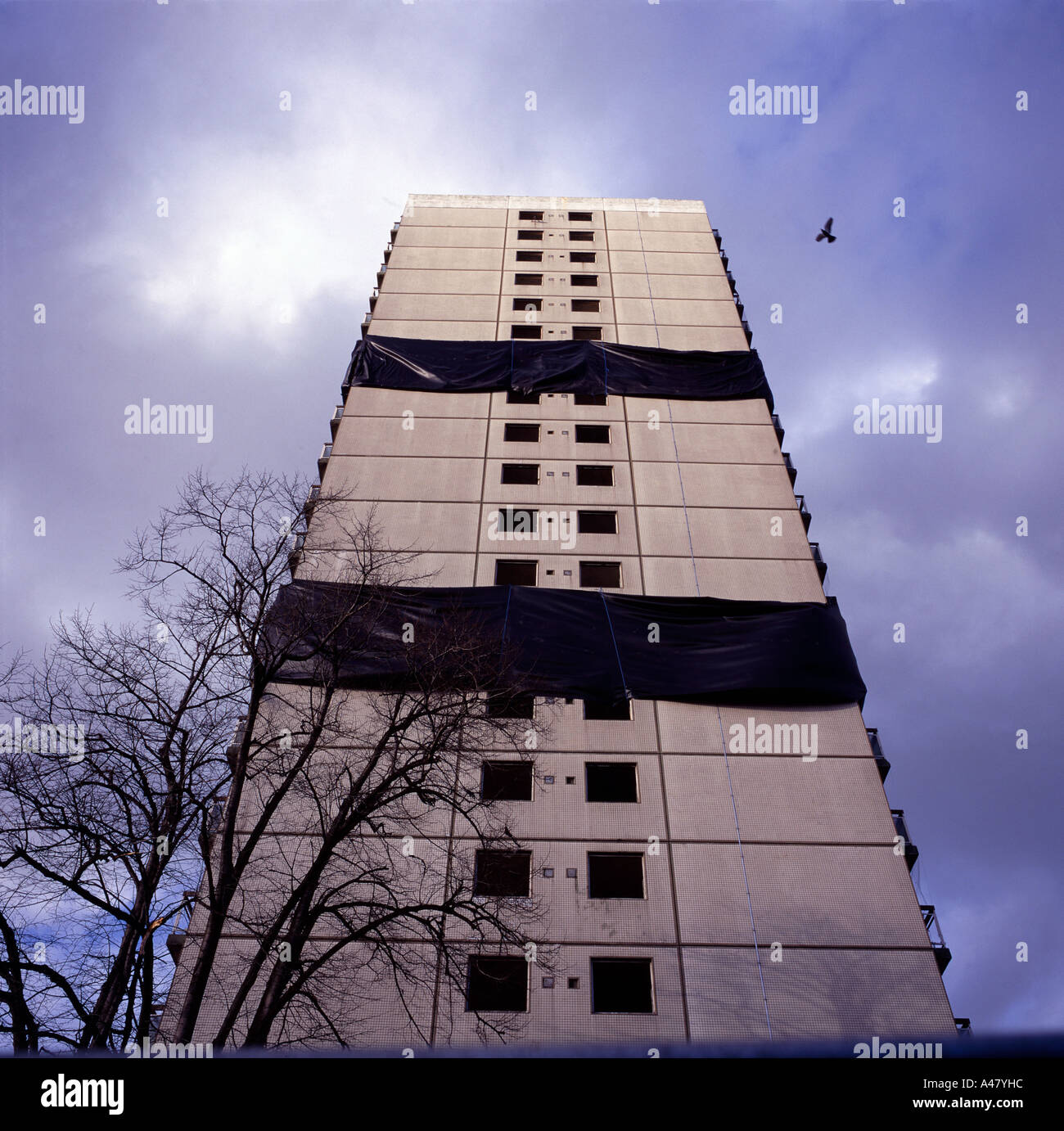 Condemed Tower Block Stock Photo - Alamy
