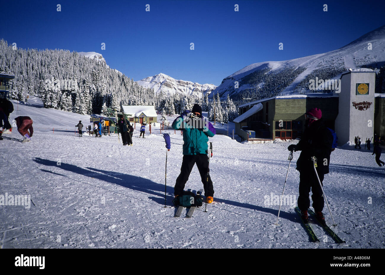 Sunshine Ski Resort Winter Canada Stock Photo - Alamy