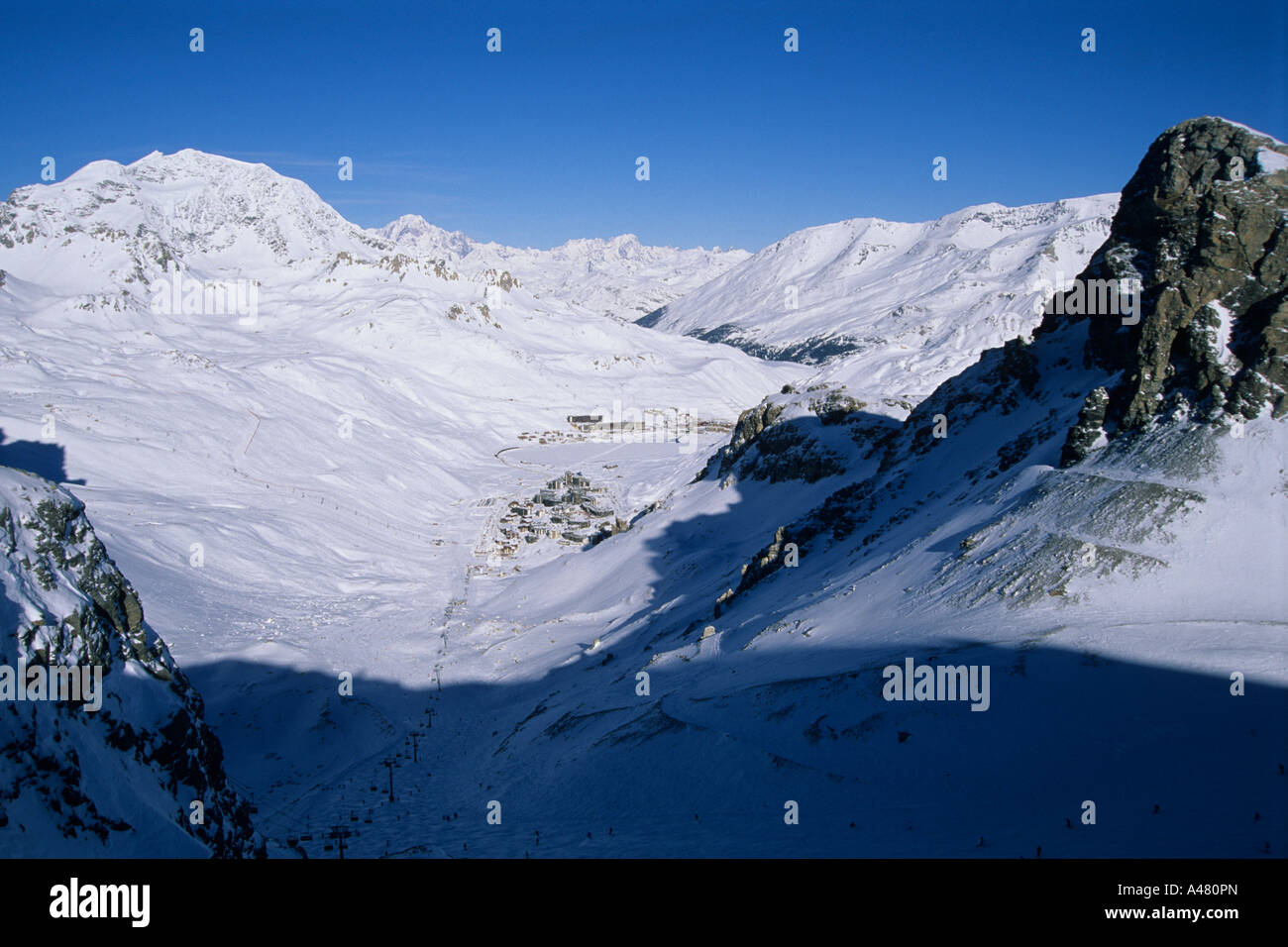 Tignes ski resort French Alps France Europe Stock Photo - Alamy