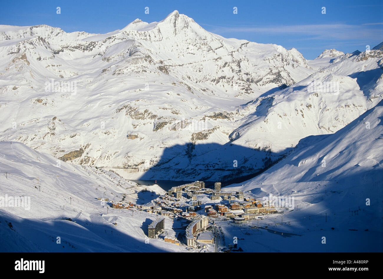 Tignes ski resort French Alps France Europe Stock Photo - Alamy