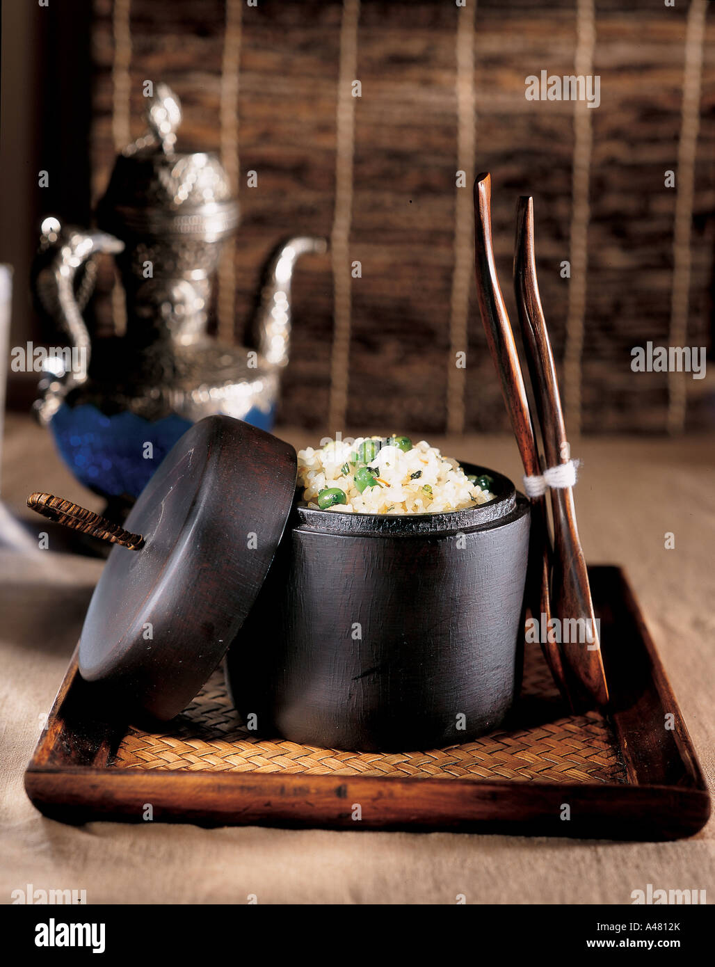 Close-up of fried rice in an open vessel Stock Photo - Alamy