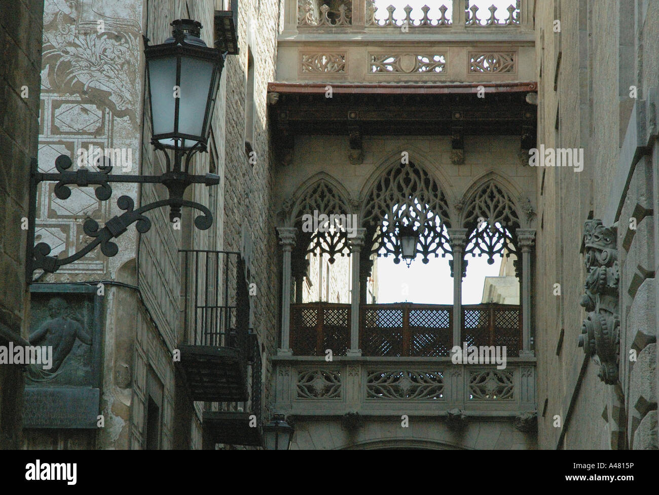 View of the Cathedral Catedral Barri Gótic Gothic Barcelona Barça ...