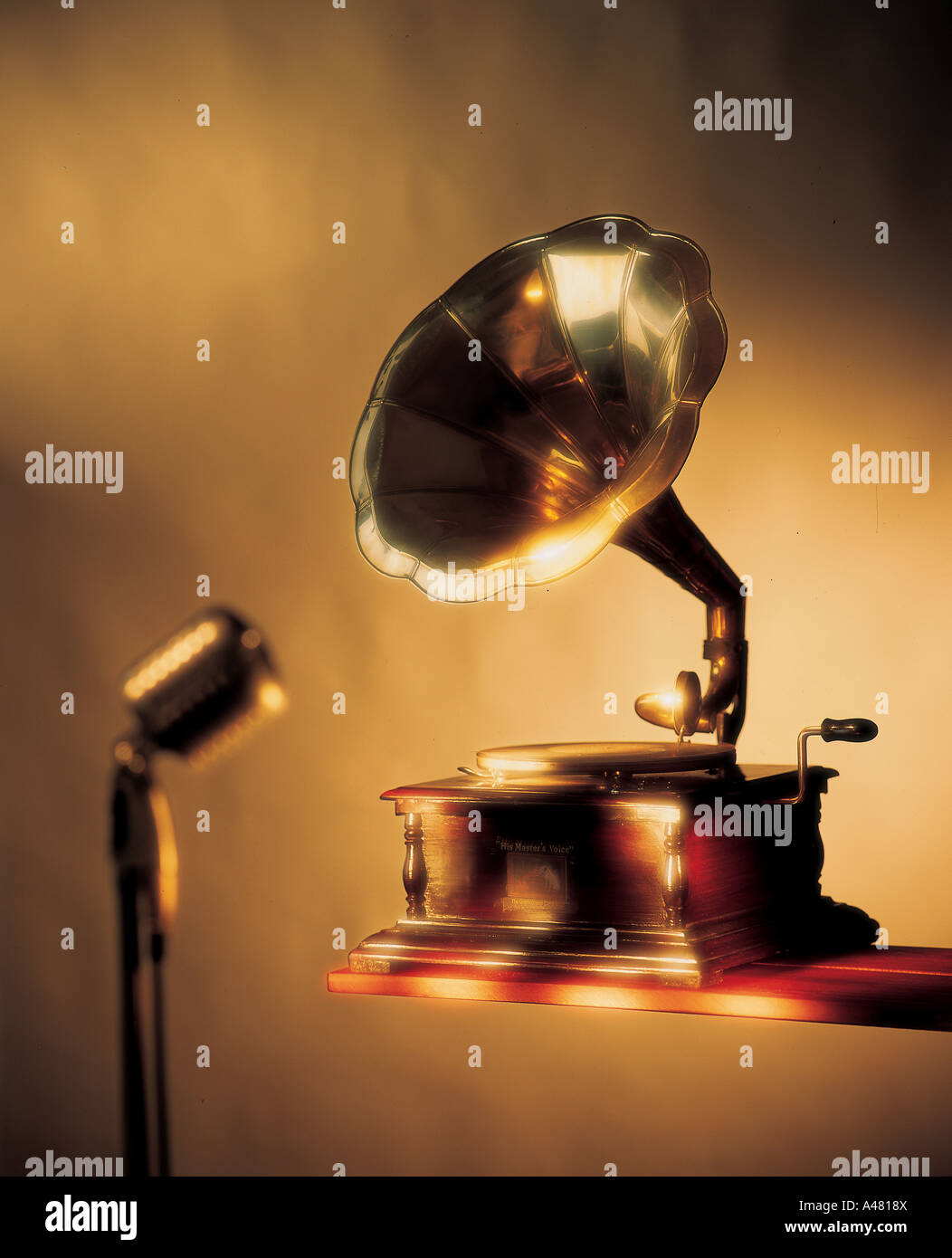 Close-up of a gramophone Stock Photo - Alamy