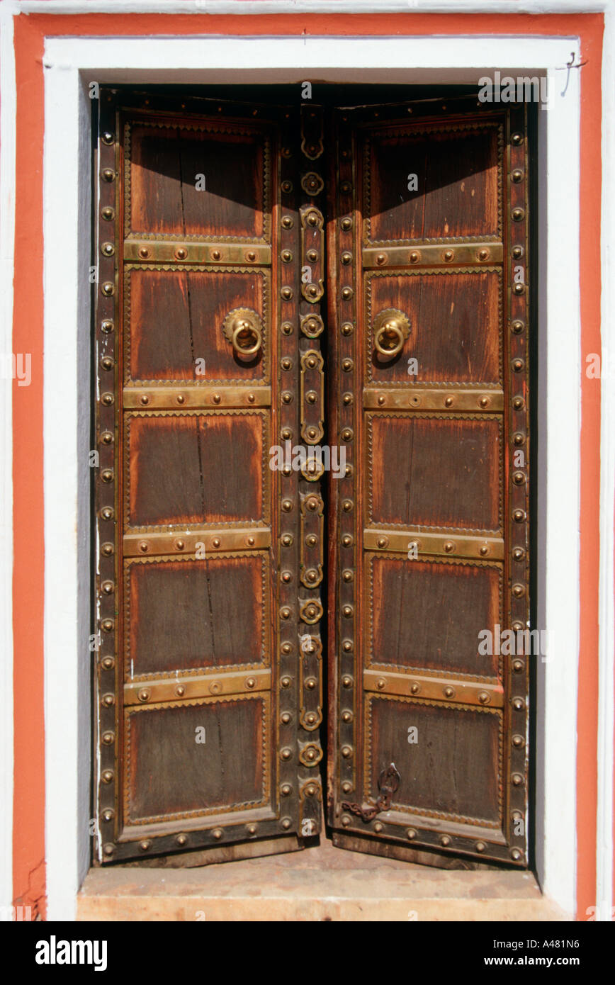 Door of the Hawa Mahal palace in Jaipur, Eastern Rajasthan, India Stock ...