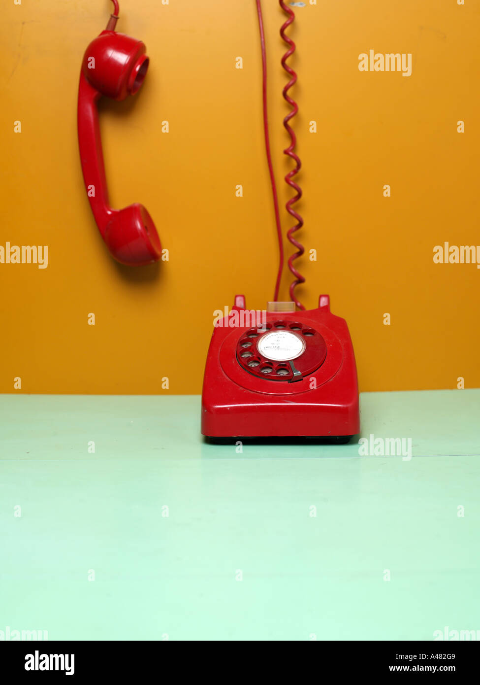 Classic red telephone Stock Photo - Alamy