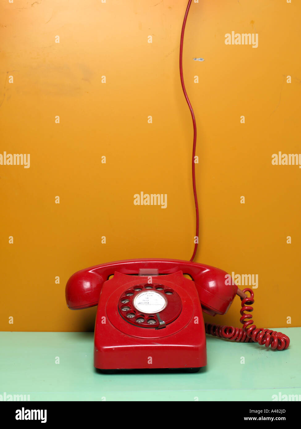 Classic red telephone Stock Photo - Alamy
