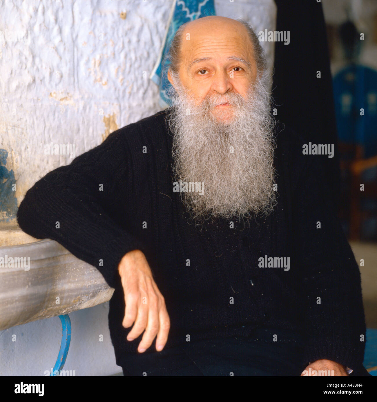 Greek Orthodox Priest Stock Photo - Alamy