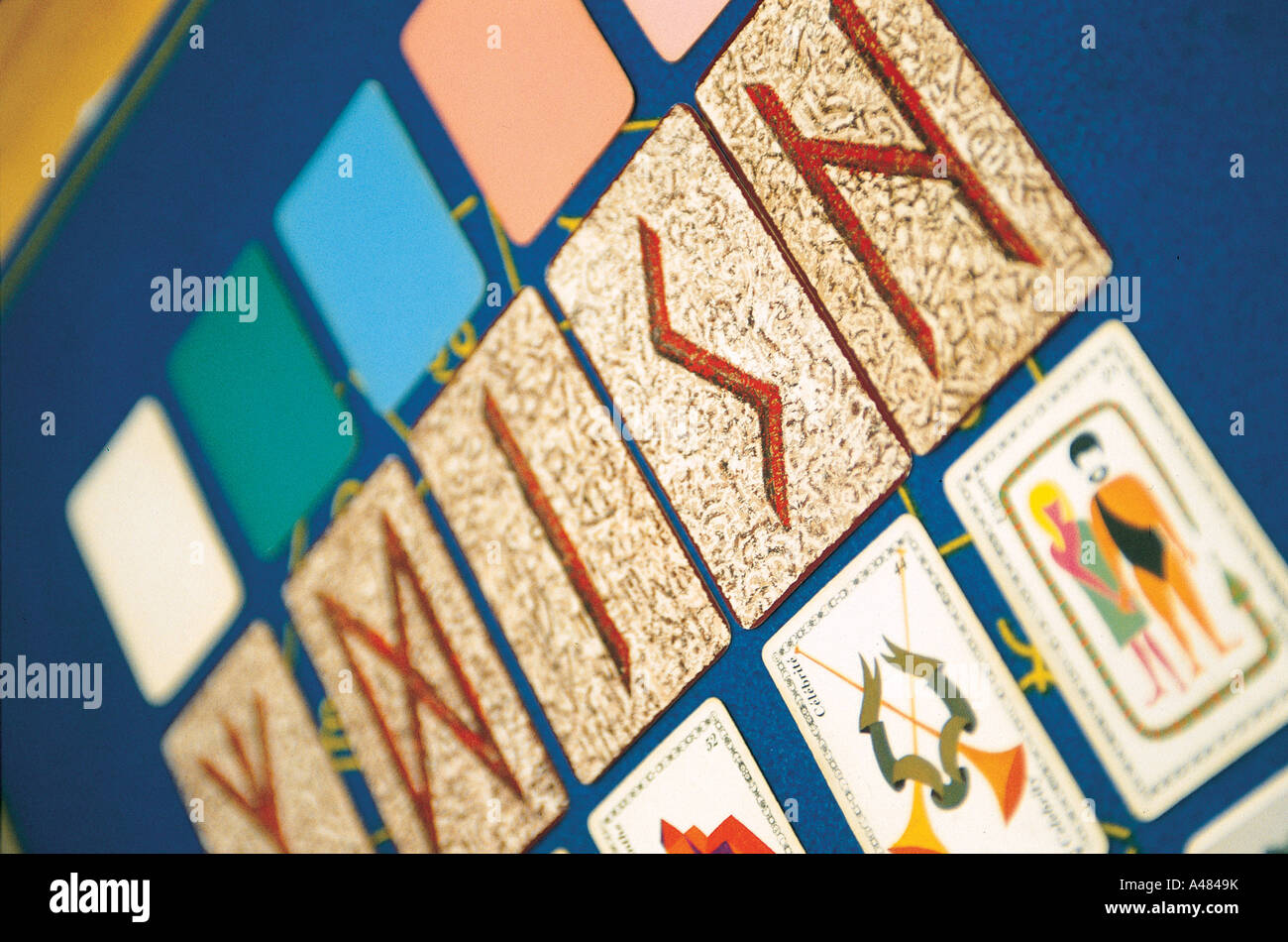 Close-up of decorative cards Stock Photo - Alamy