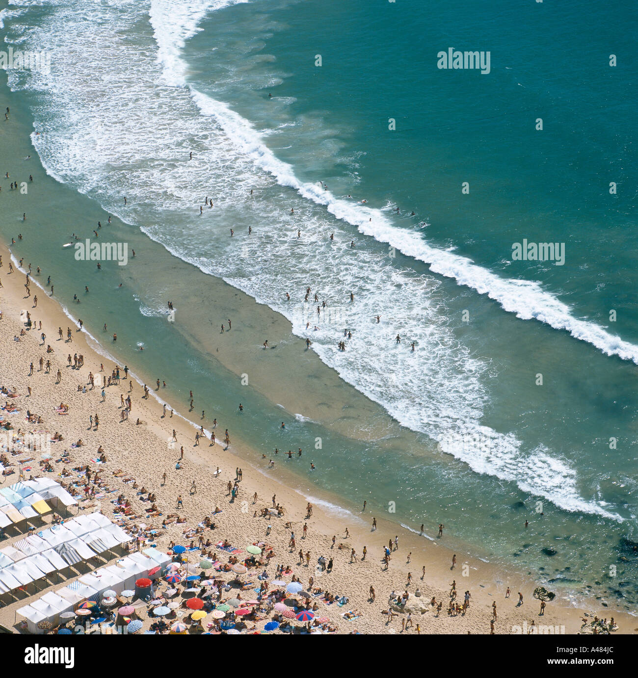 Beach of Nazare Stock Photo - Alamy
