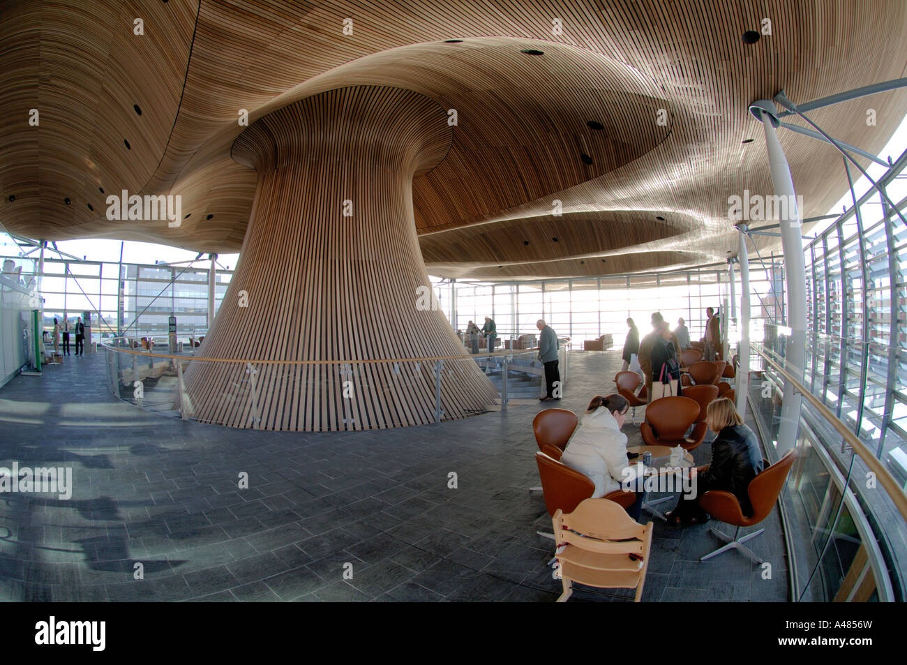 Interior National Assembly for Wales Building Cardiff Bay South Wales ...