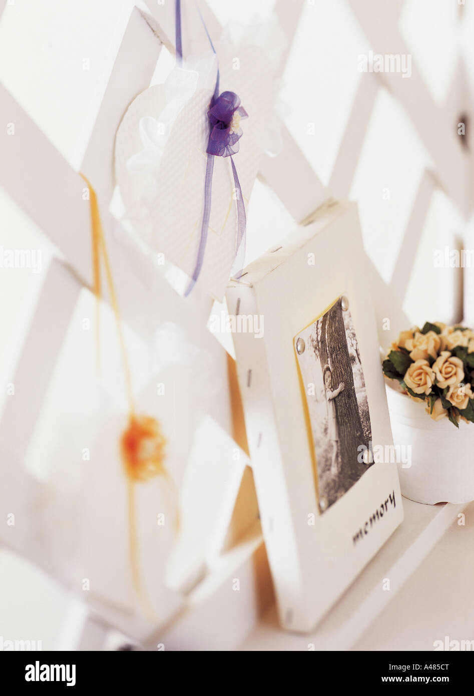 Close-up of a photo frame on the window sill Stock Photo - Alamy