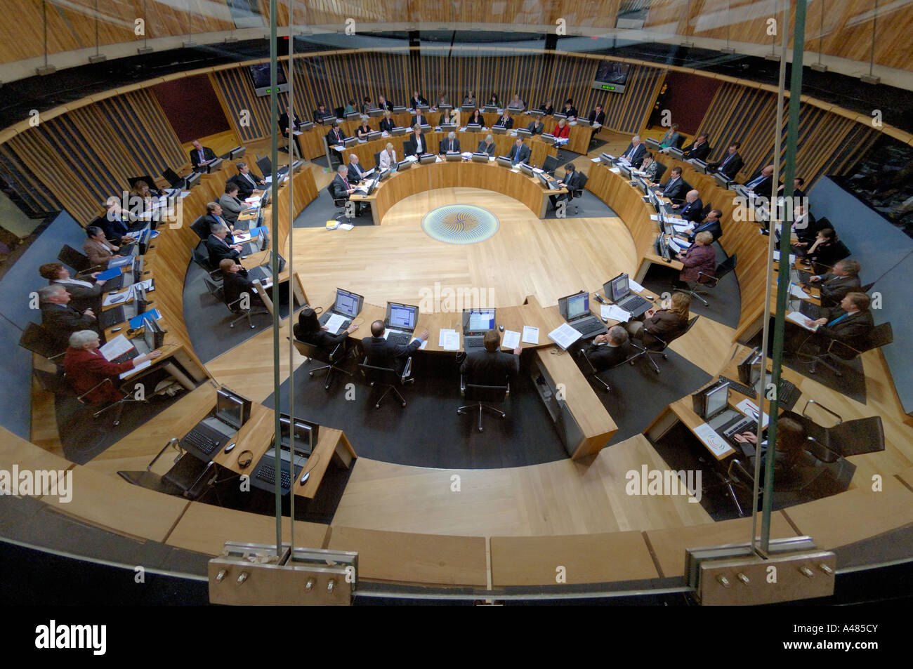 Debating Chamber National Assembly for Wales Building Cardiff Bay South ...
