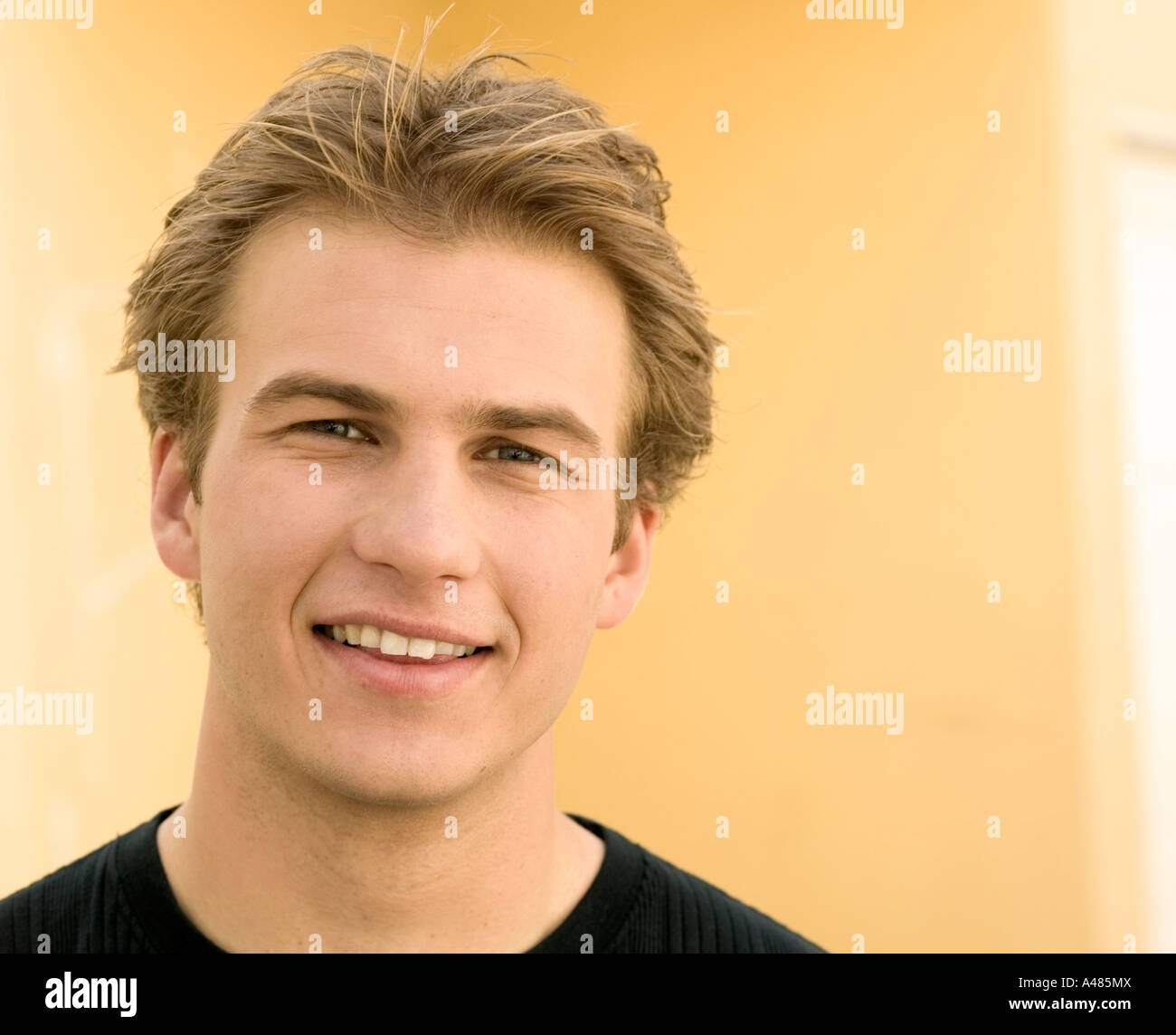 Young man smiling, portrait Stock Photo - Alamy