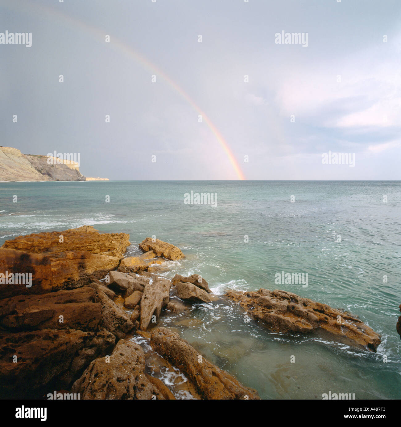 Rainbow by the sea hi-res stock photography and images - Alamy