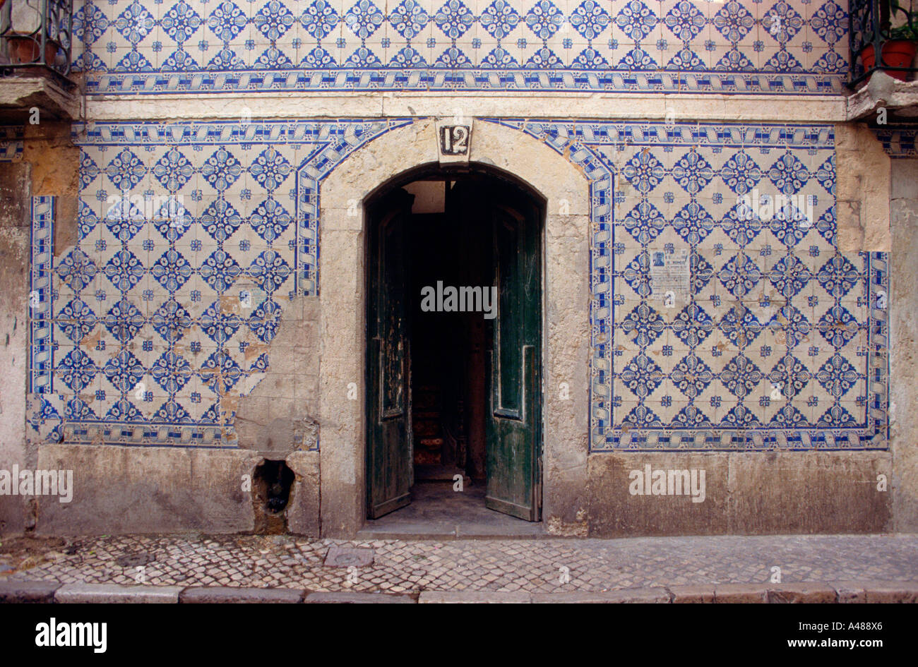 Tiled house front Stock Photo - Alamy