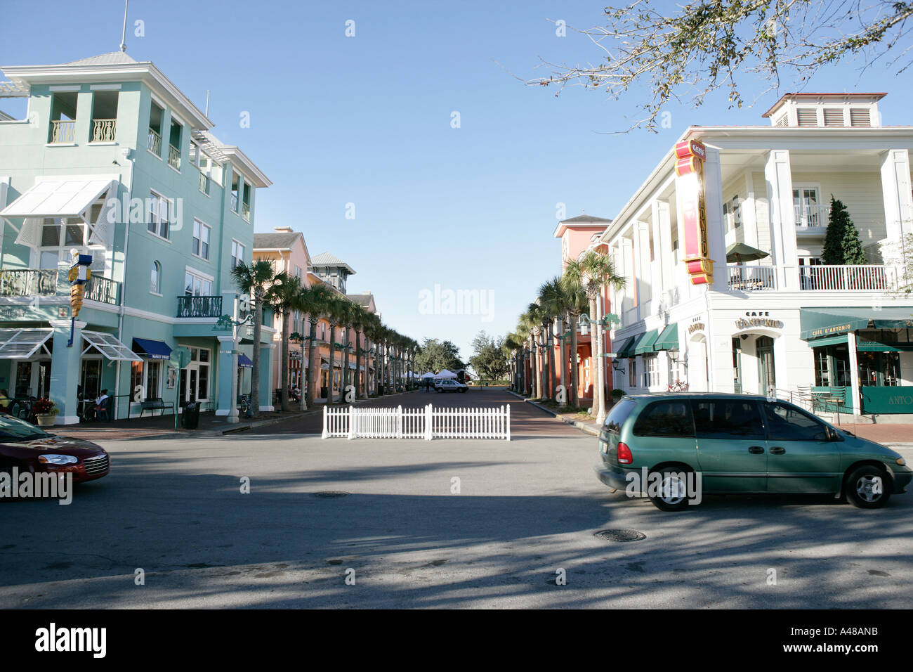 Celebration Town, Florida, USA, main street in the town Stock Photo - Alamy