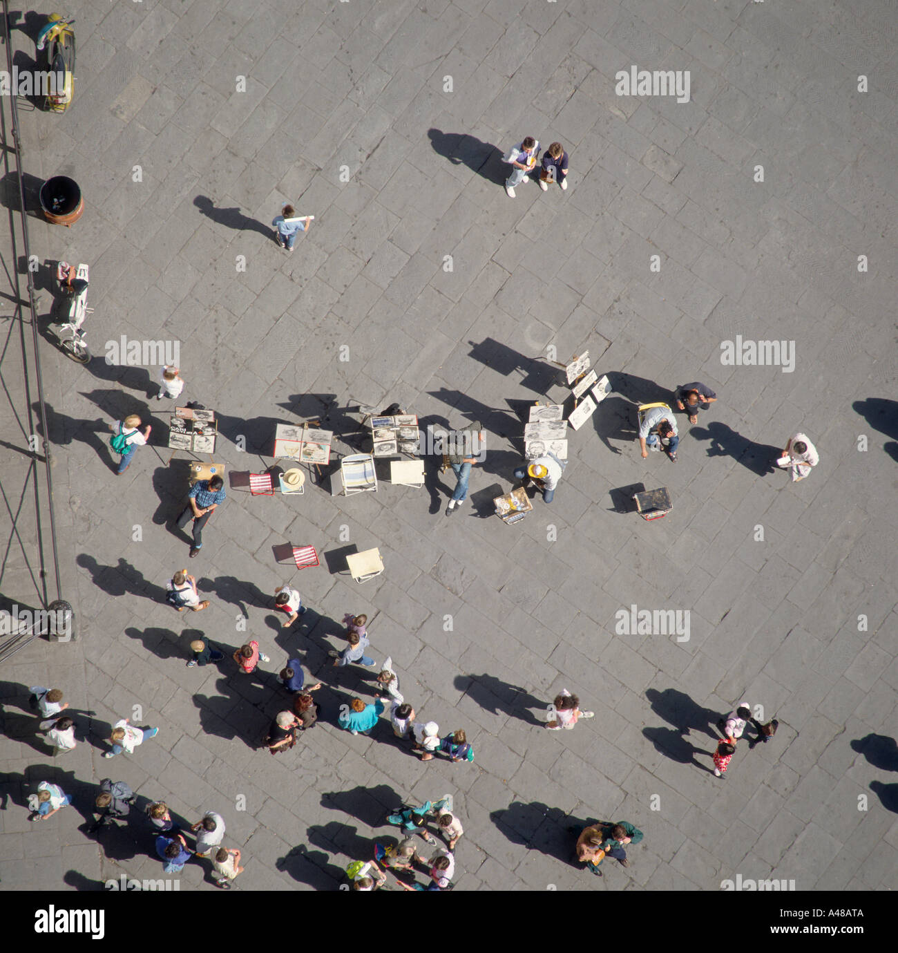 People on square Stock Photo - Alamy