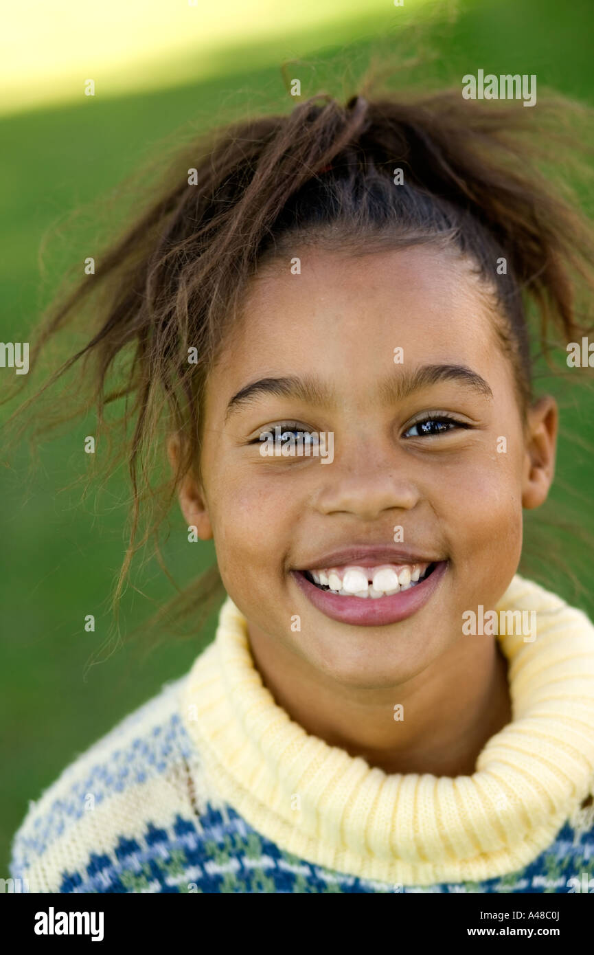 Girl smiling, portrait Stock Photo - Alamy