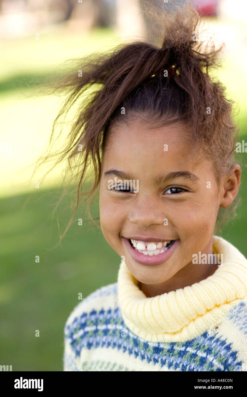 Girl smiling, portrait Stock Photo - Alamy