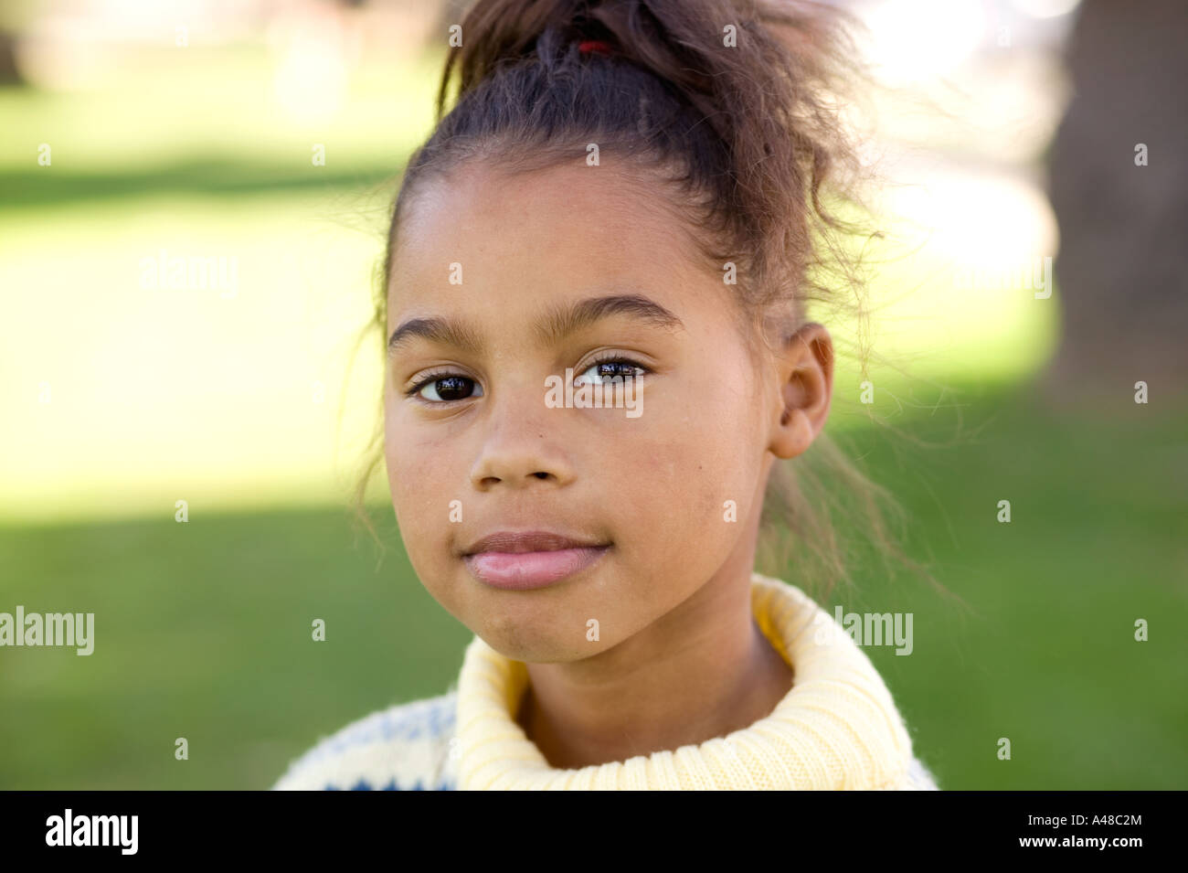 Girl contemplative, portrait Stock Photo - Alamy