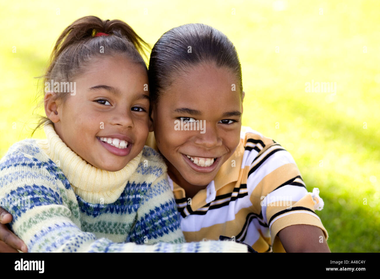 Brother and smiling, portrait Stock Photo - Alamy
