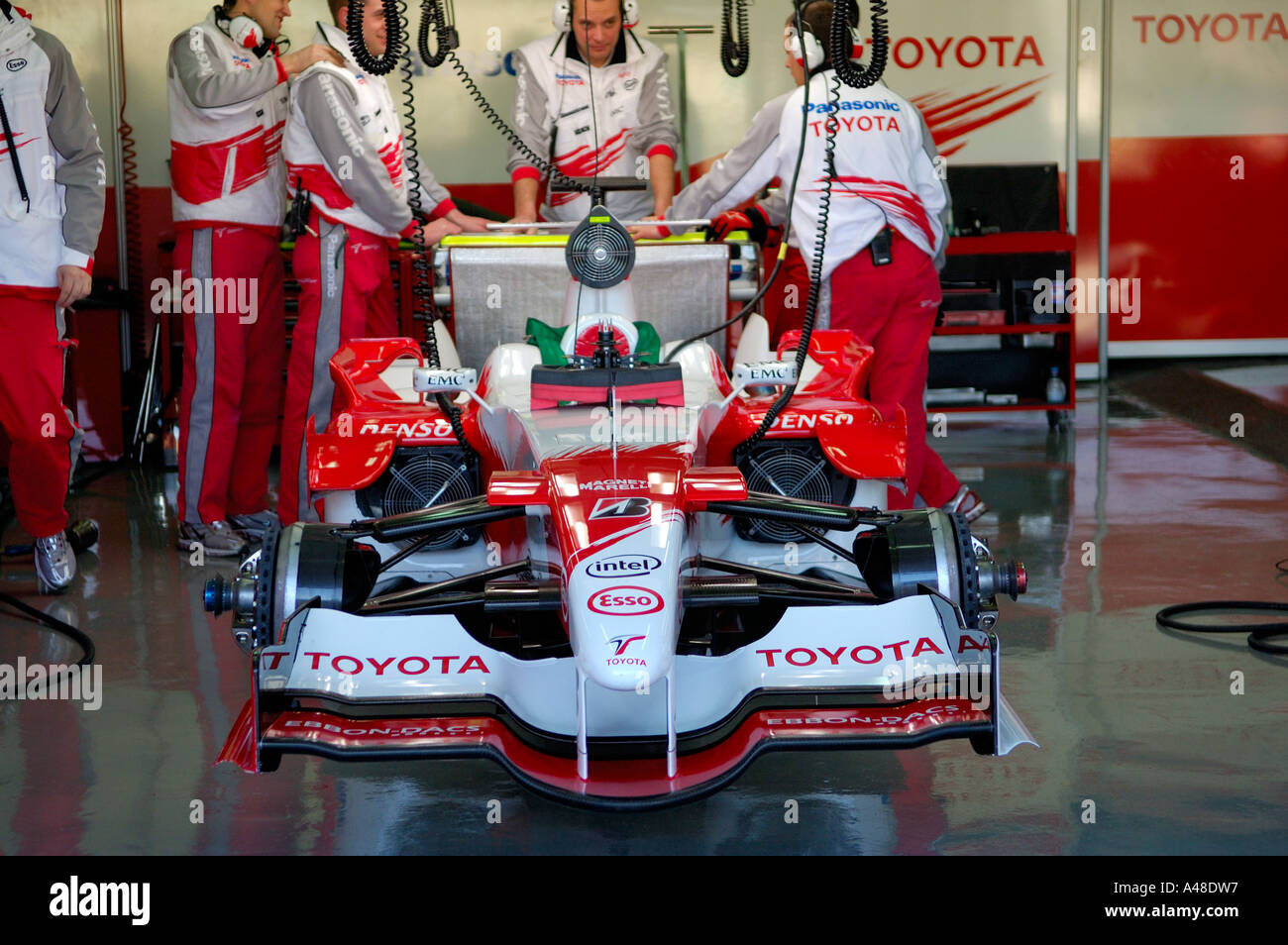 Toyota Formula One Car in Box Stock Photo - Alamy