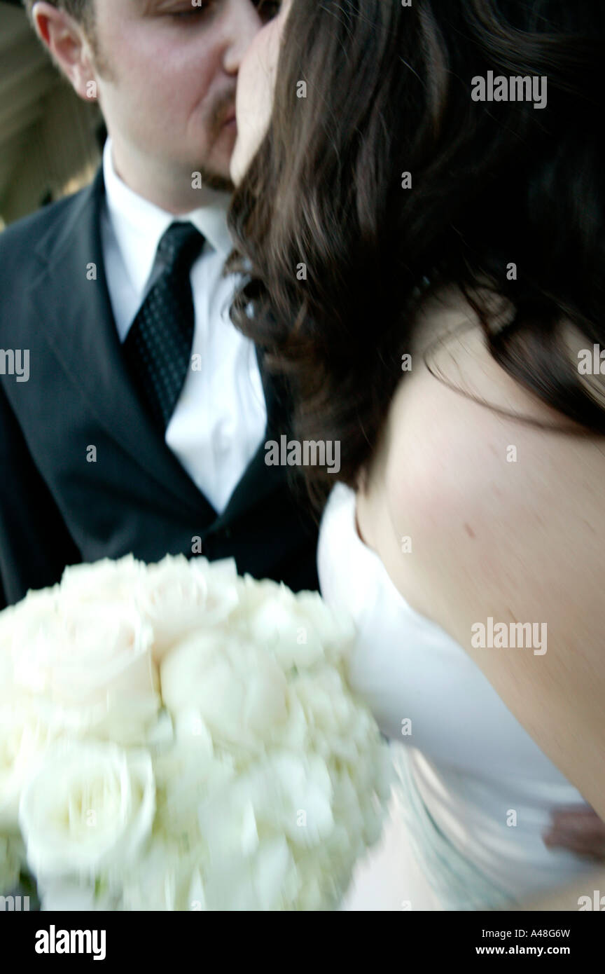 Married couple kissing, close up Stock Photo - Alamy