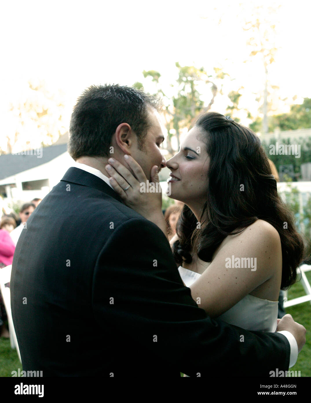 Young couple romancing Stock Photo - Alamy