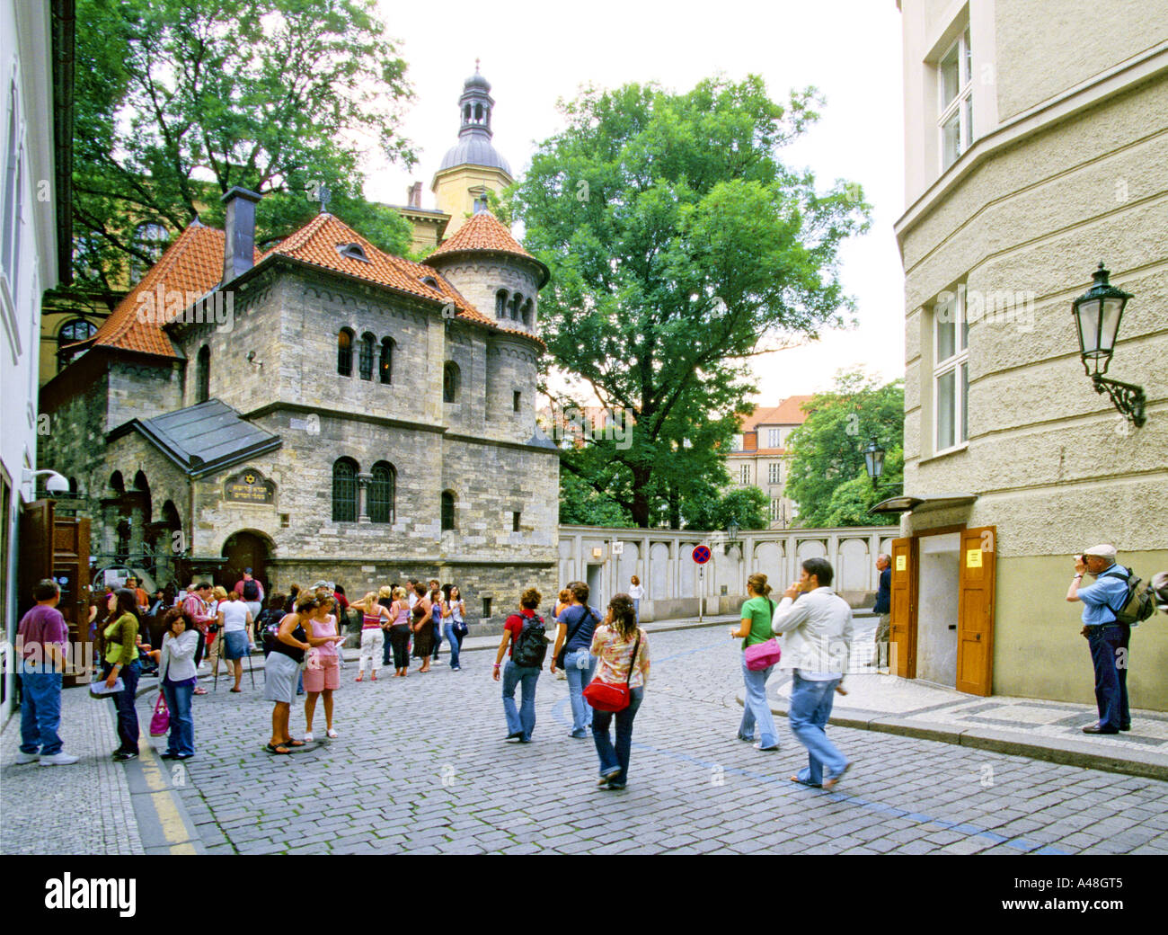 Jewish Museum in the Ceremonial Hall synagogue in Prague Czech Republic ...