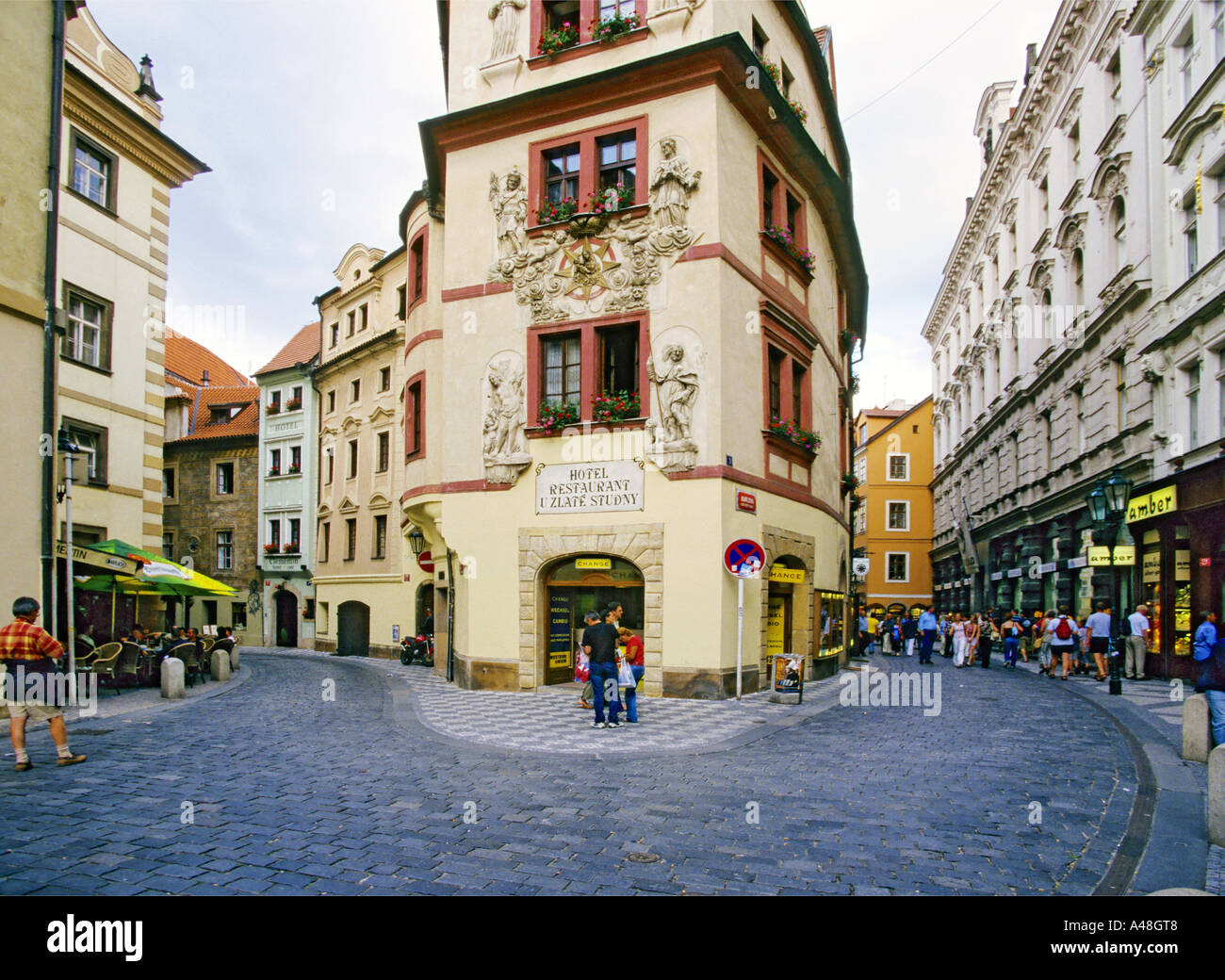 The House at the Golden Well in Prague Czech Republic Stock Photo - Alamy