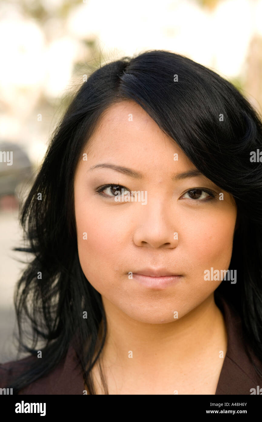 Young woman contemplating, portrait Stock Photo - Alamy