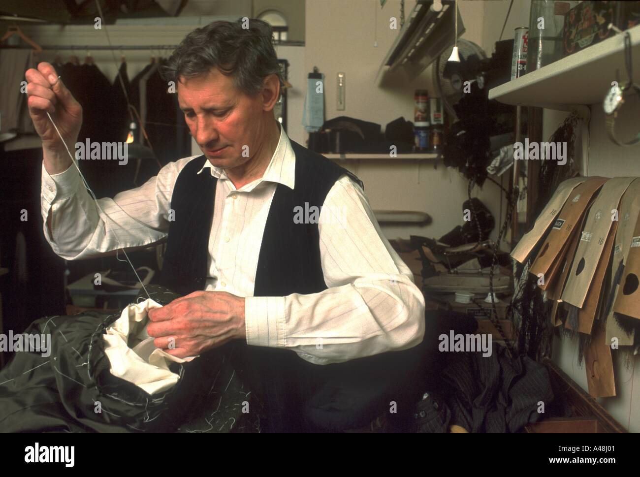 Saville Row Tailor Stock Photo - Alamy