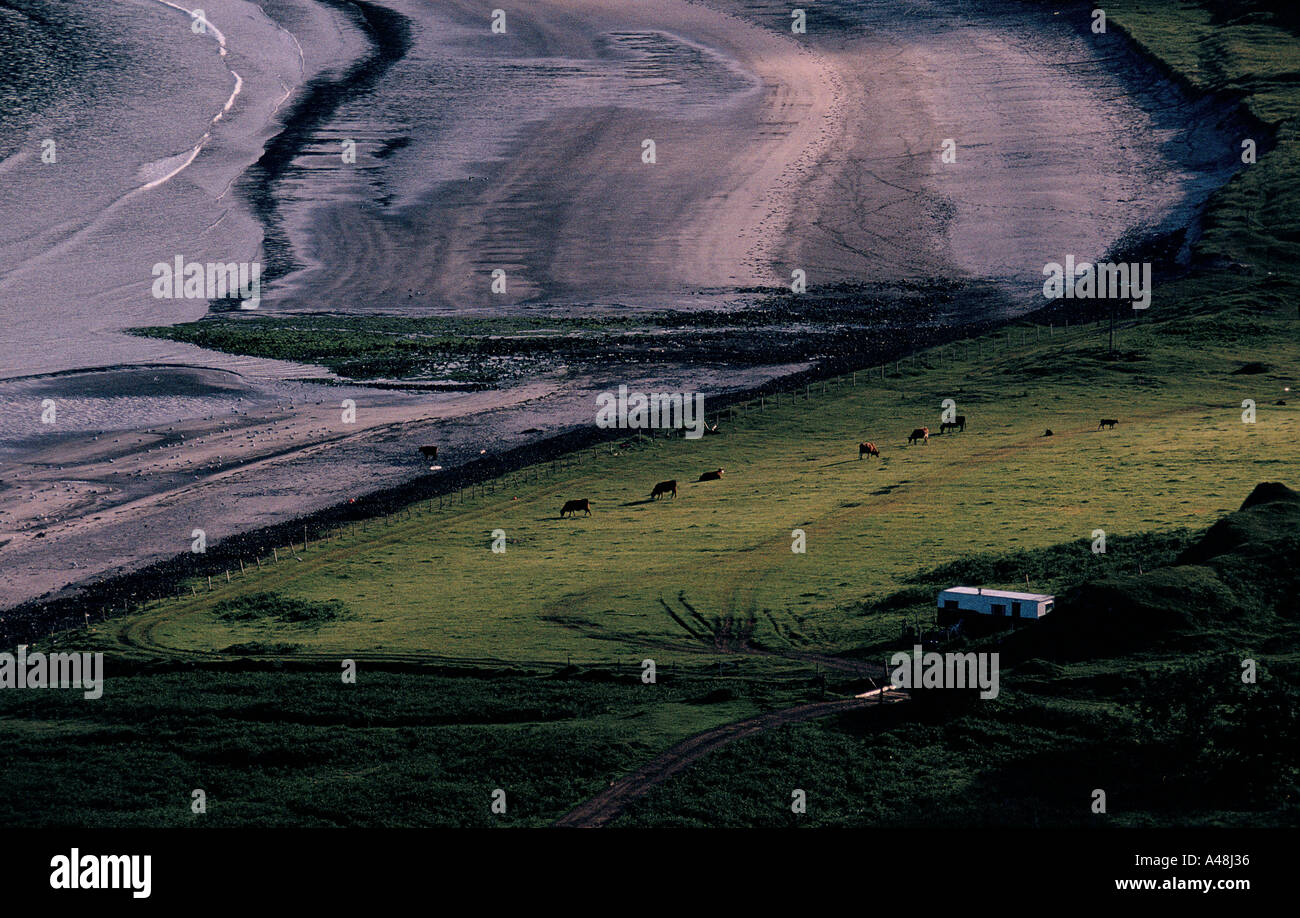 isle of eigg scotland the beach at cleadale the clear but cold water of ...