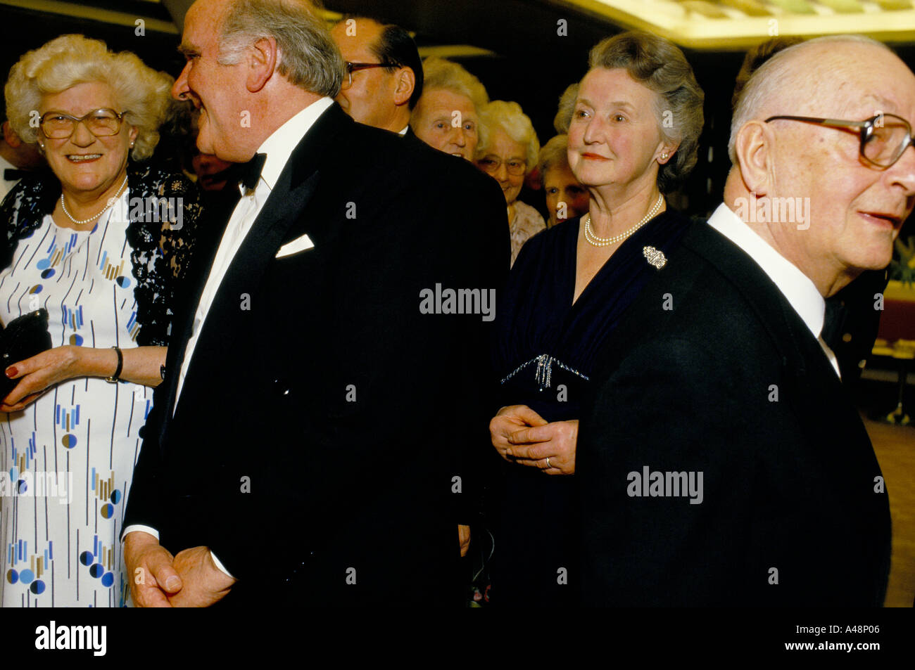 Cocktail party on board The Queen Elizabeth II Stock Photo - Alamy