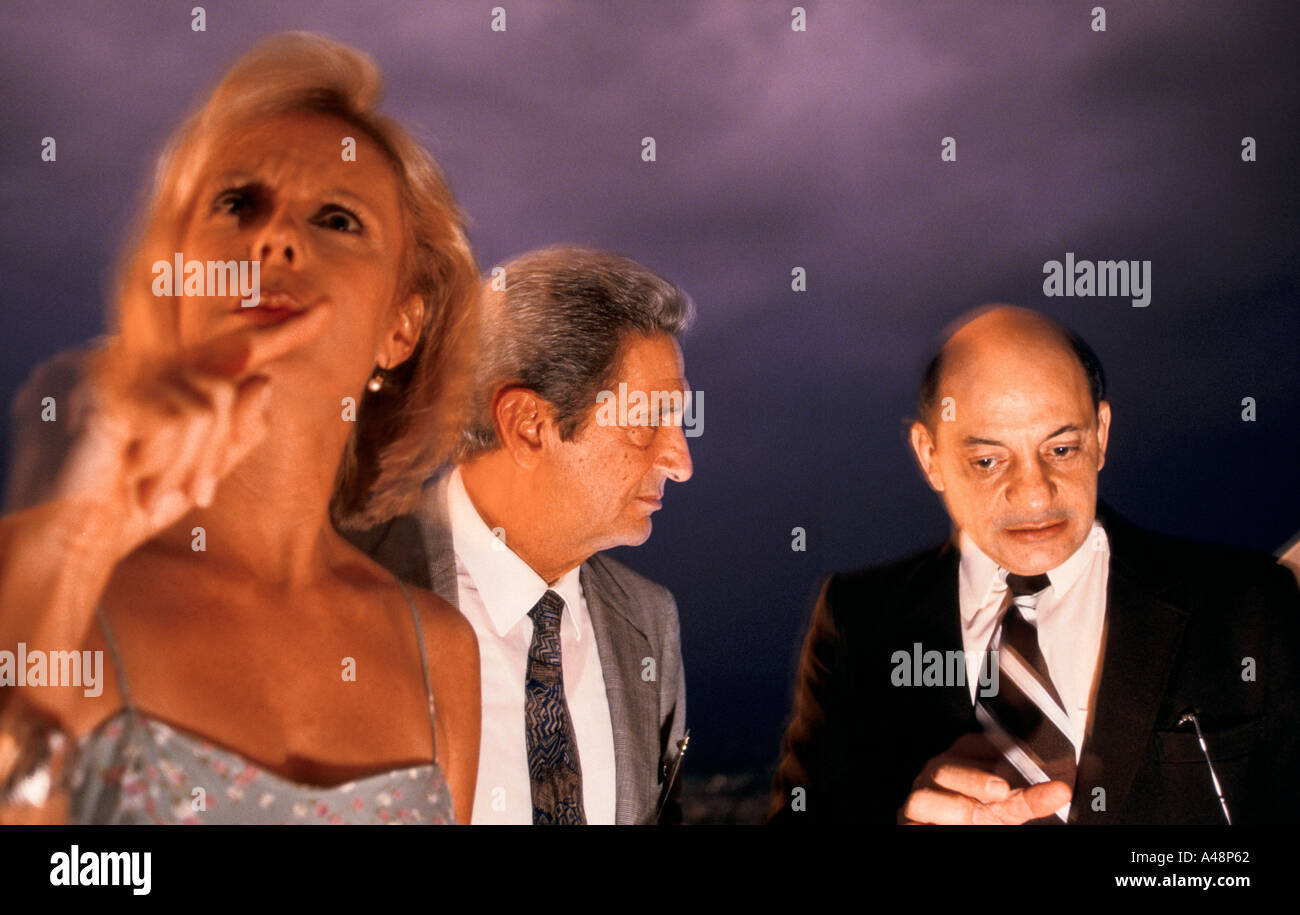 Haitian Prime minister robert malval(on right) entertaining american ... Haitian Prime minister robert malval(on right) entertaining american ...