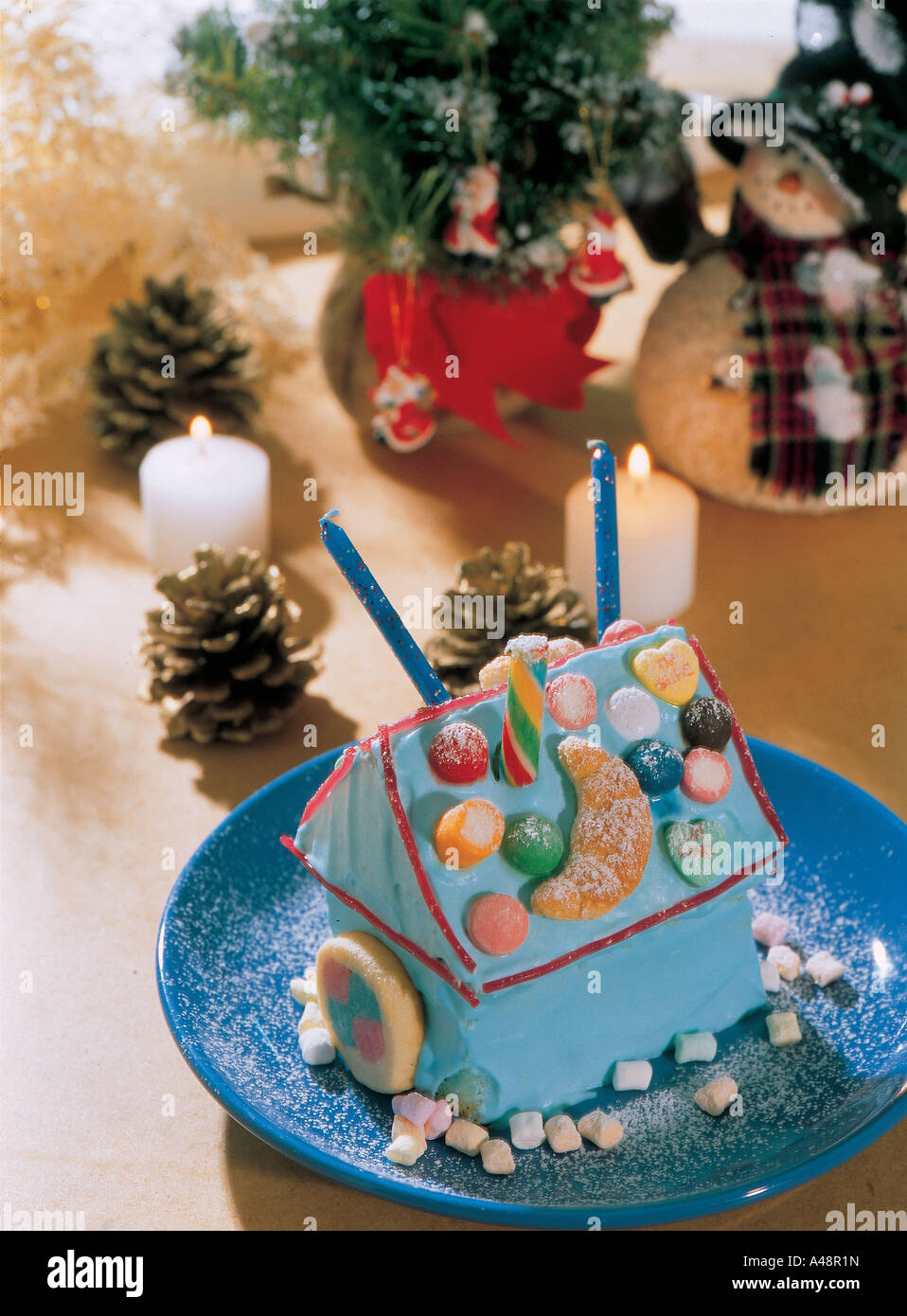 Close-up of a birthday cake Stock Photo - Alamy