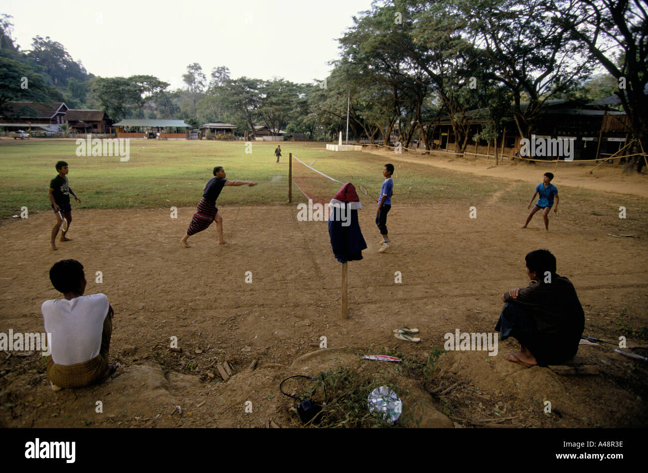 burma karen rebels badminton is a popular pastime at manerplaw camp ...