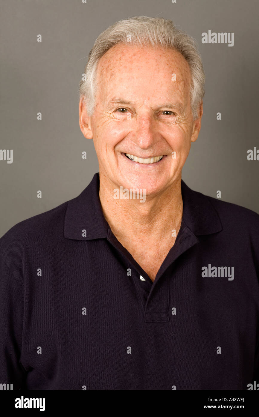 Senior man smiling, portrait Stock Photo - Alamy