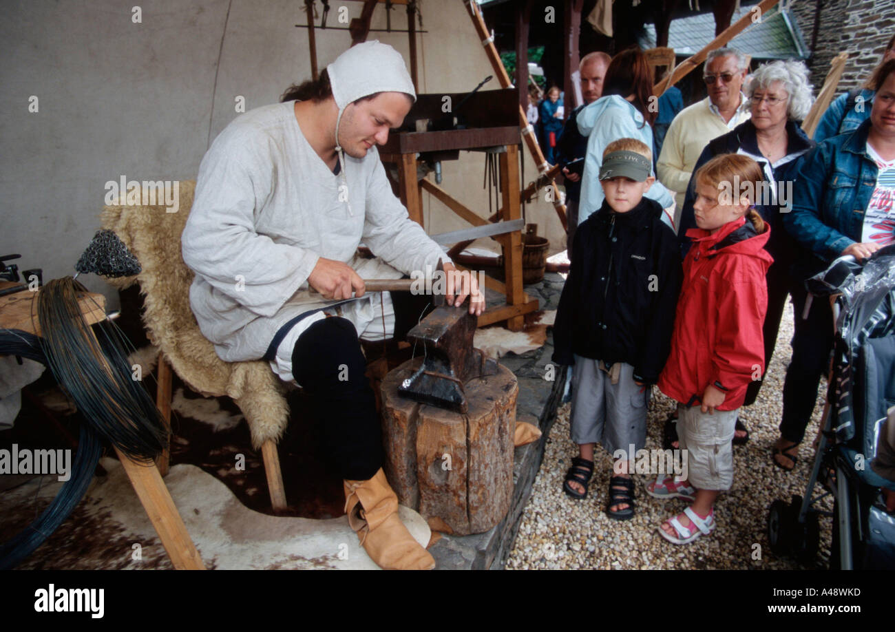 Smith at work / Reichsburg Cochem Stock Photo - Alamy