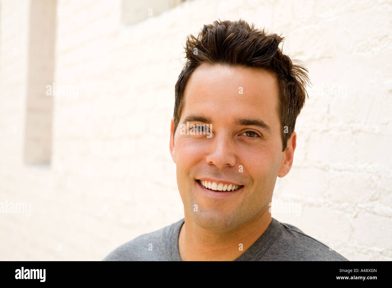 Young man smiling, portrait Stock Photo - Alamy